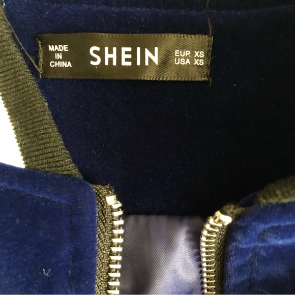 SHEIN | Jackets & Coats | Shein Royal Blue Collegiate Varsity Jacket Xs ...